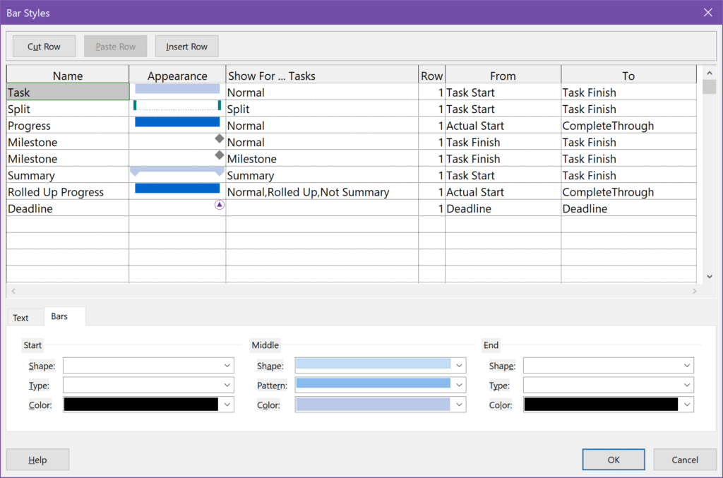 How to set up custom Gantt chart views in MS-Project ® - The PMO ...